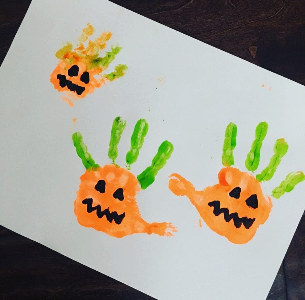 Fall Footprint Art Crafts For Toddlers Making Frugal FUN Fall Footprint Art Crafts For Toddlers Making Frugal FUN